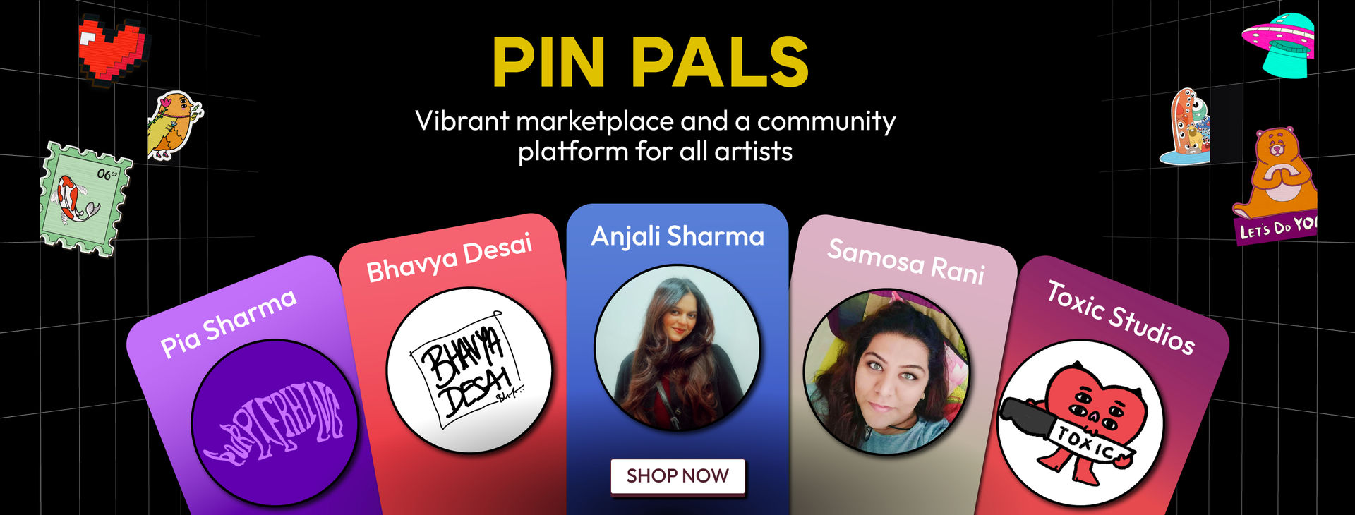 Say it with a Pin-Handcrafted Pins, Magnets & more. Shipping Globally